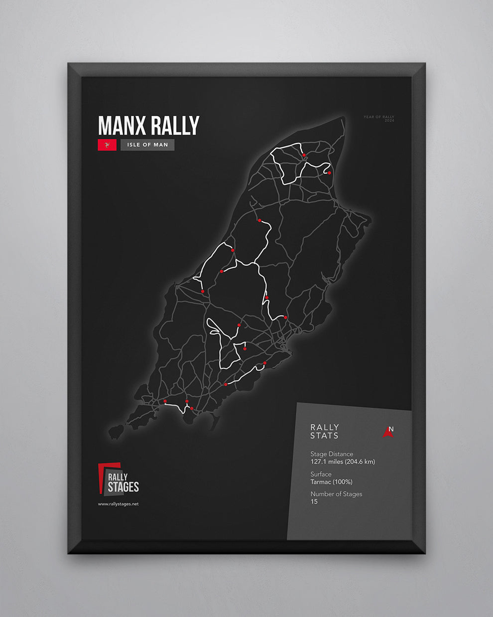 A3 Manx Rally 2024 Poster – Rally Stages